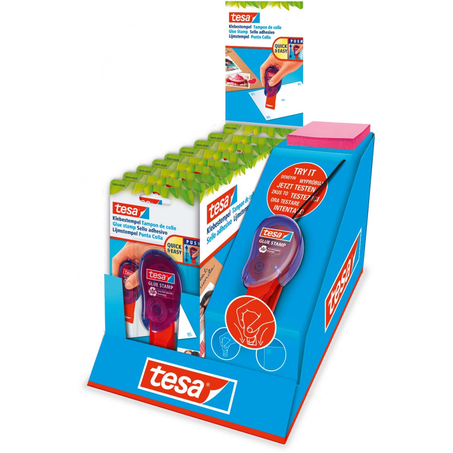 Tampon de colle TESA permanente - 1100 points de colle
