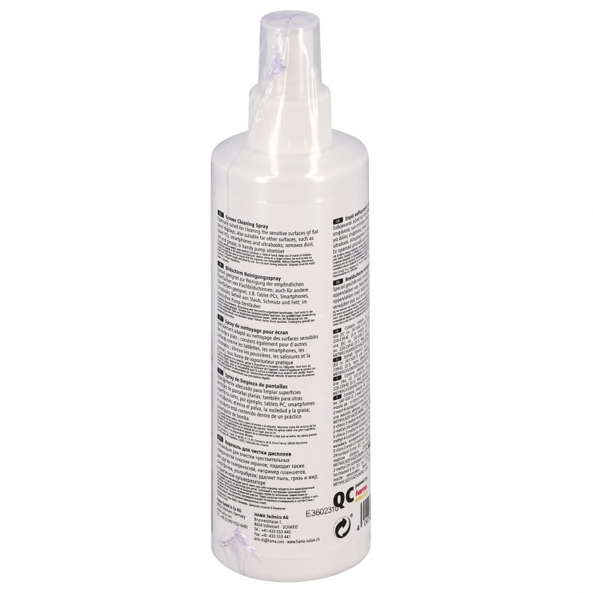 Spray de nettoyage pour écran HAMA - 250ml