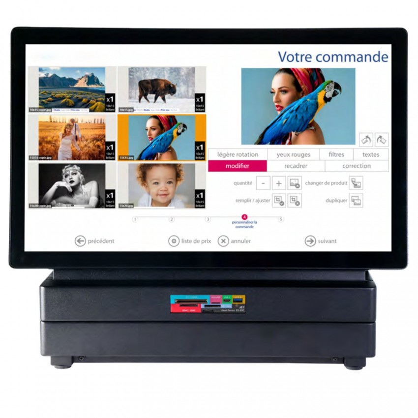 Kit imprimante thermique DNP Kiosque (avec imprimante ) DT-T9 + DS ...